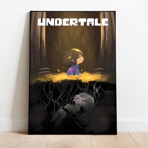 Undertale Poster, Wall Art & Home Decor, Indie RPG Video Game Poster ...
