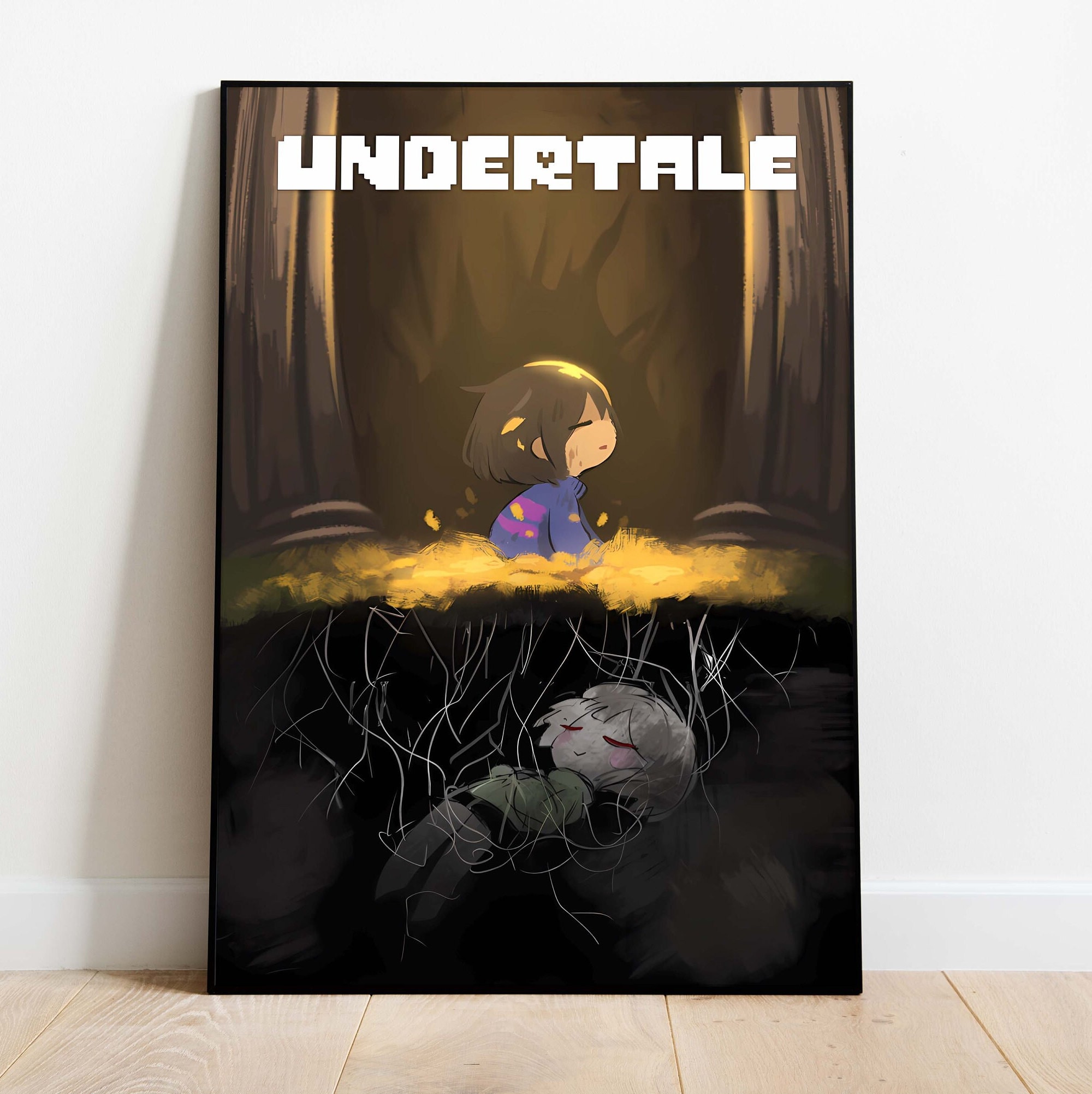 Undertale Poster, Wall Art & Home Decor, Indie RPG Video Game Poster ...