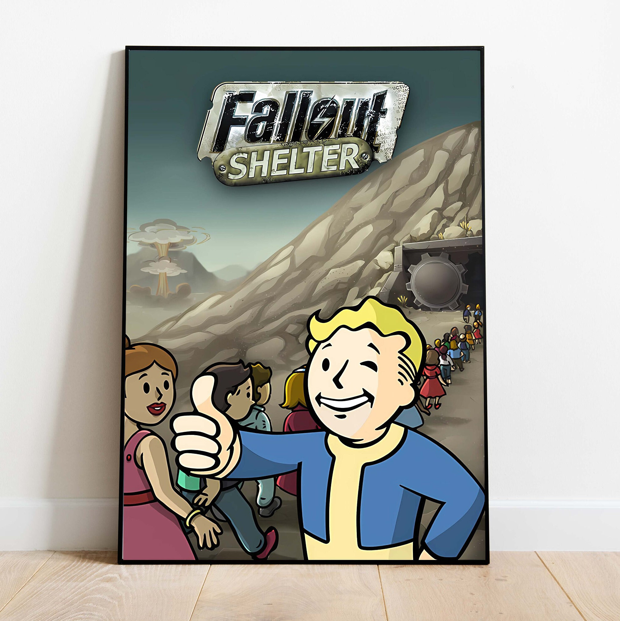 Fallout Shelter Poster, Wall Art & Home Decor, Post-apocalyptic ...