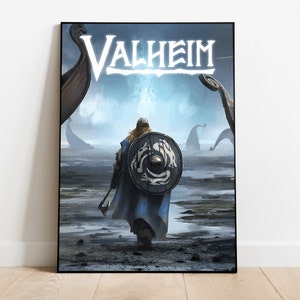Valheim Poster, Wall Art & Home Decor, Viking Survival Video Game ...
