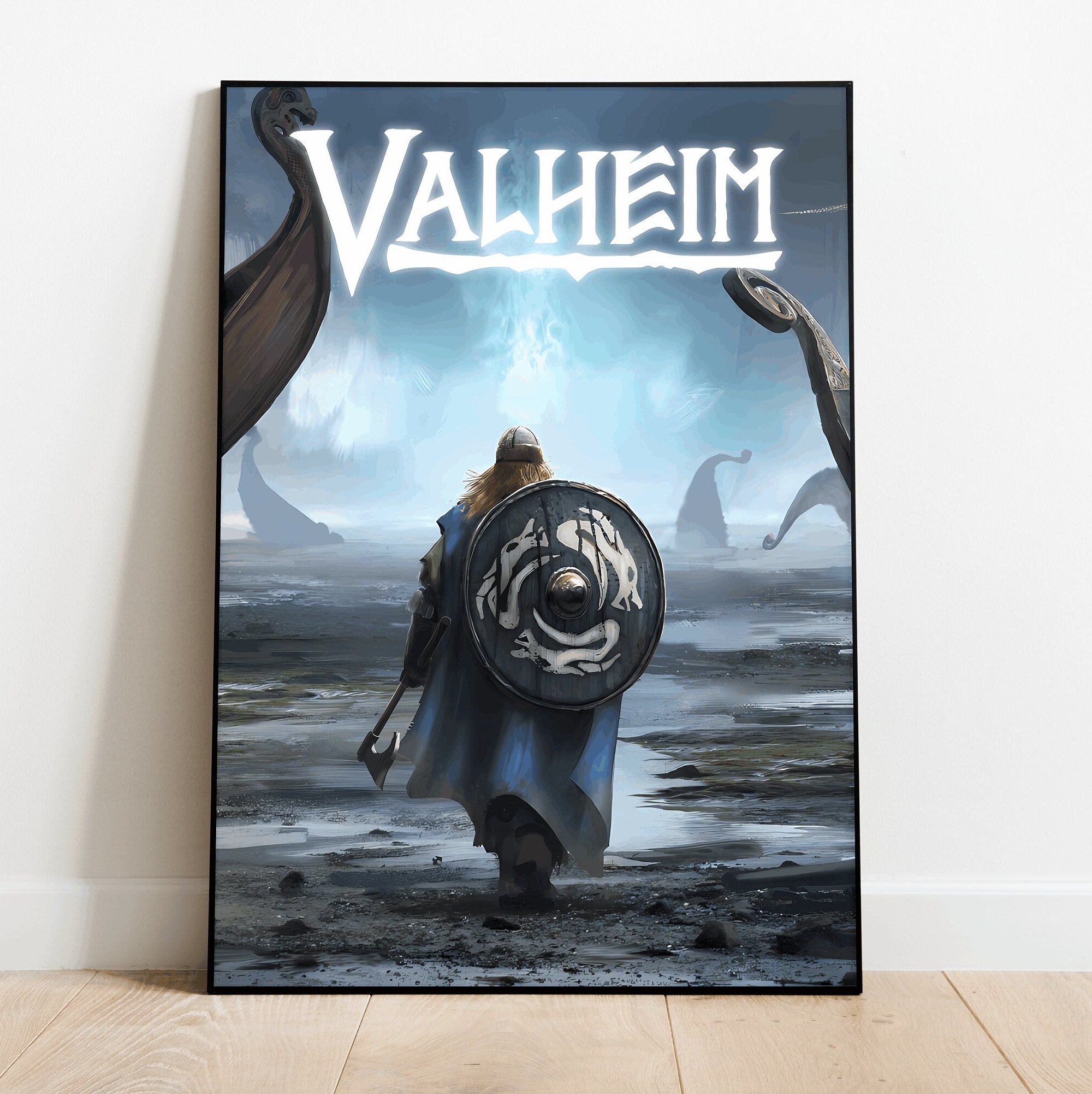 Valheim Poster, Wall Art & Home Decor, Viking Survival Video Game ...