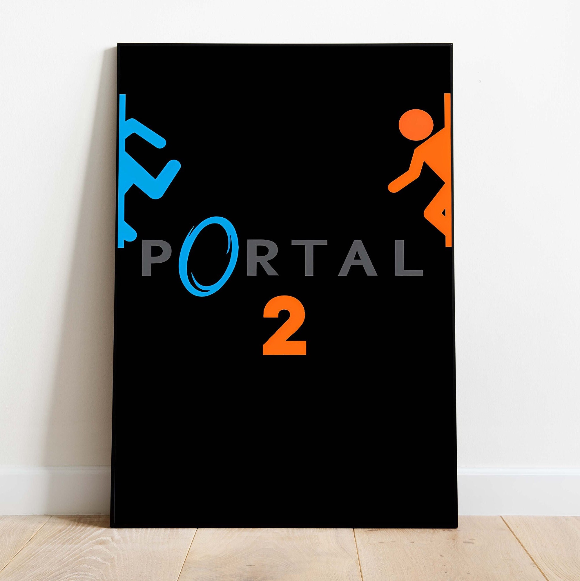 Portal 2 Poster, Wall Art & Home Decor, Puzzle Platform Video Game ...