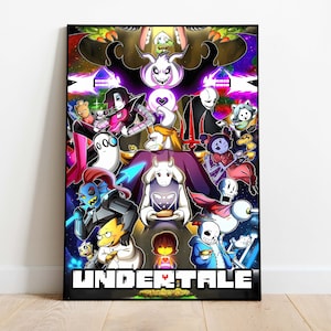 Undertale Poster, Wall Art & Home Decor, Indie RPG Video Game Poster ...