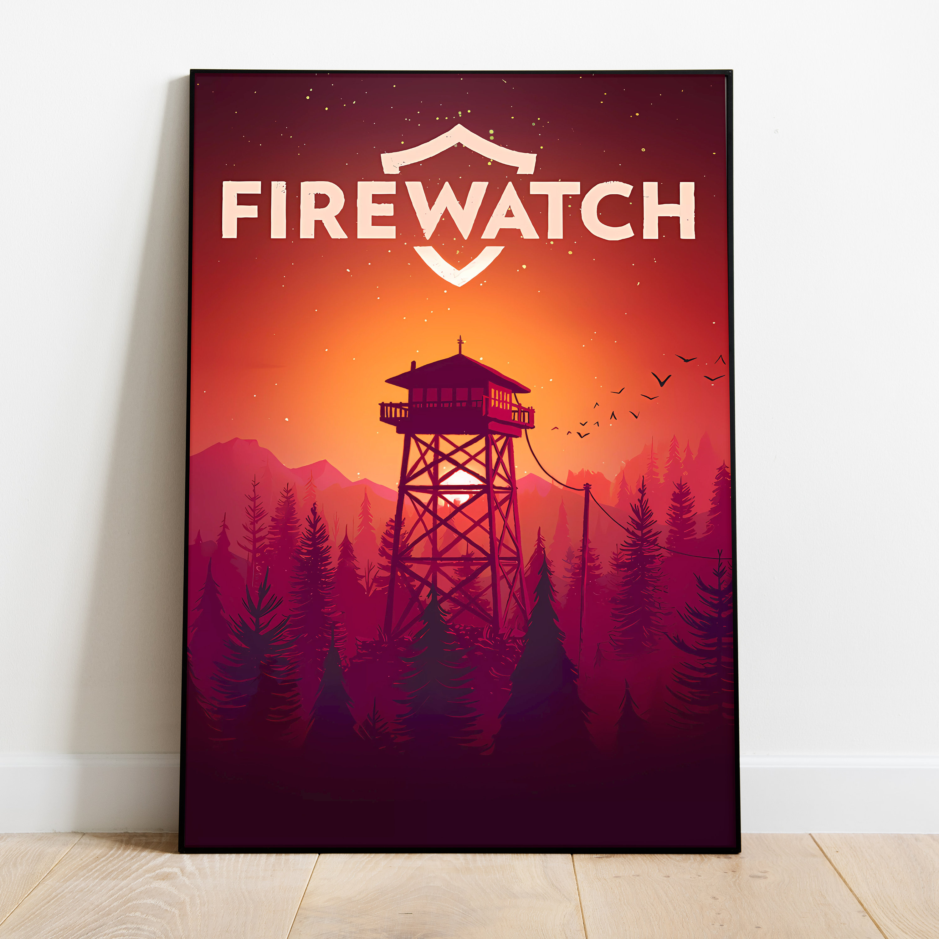 Firewatch Poster, Wall Art & Home Decor, Adventure Mystery Video Game ...