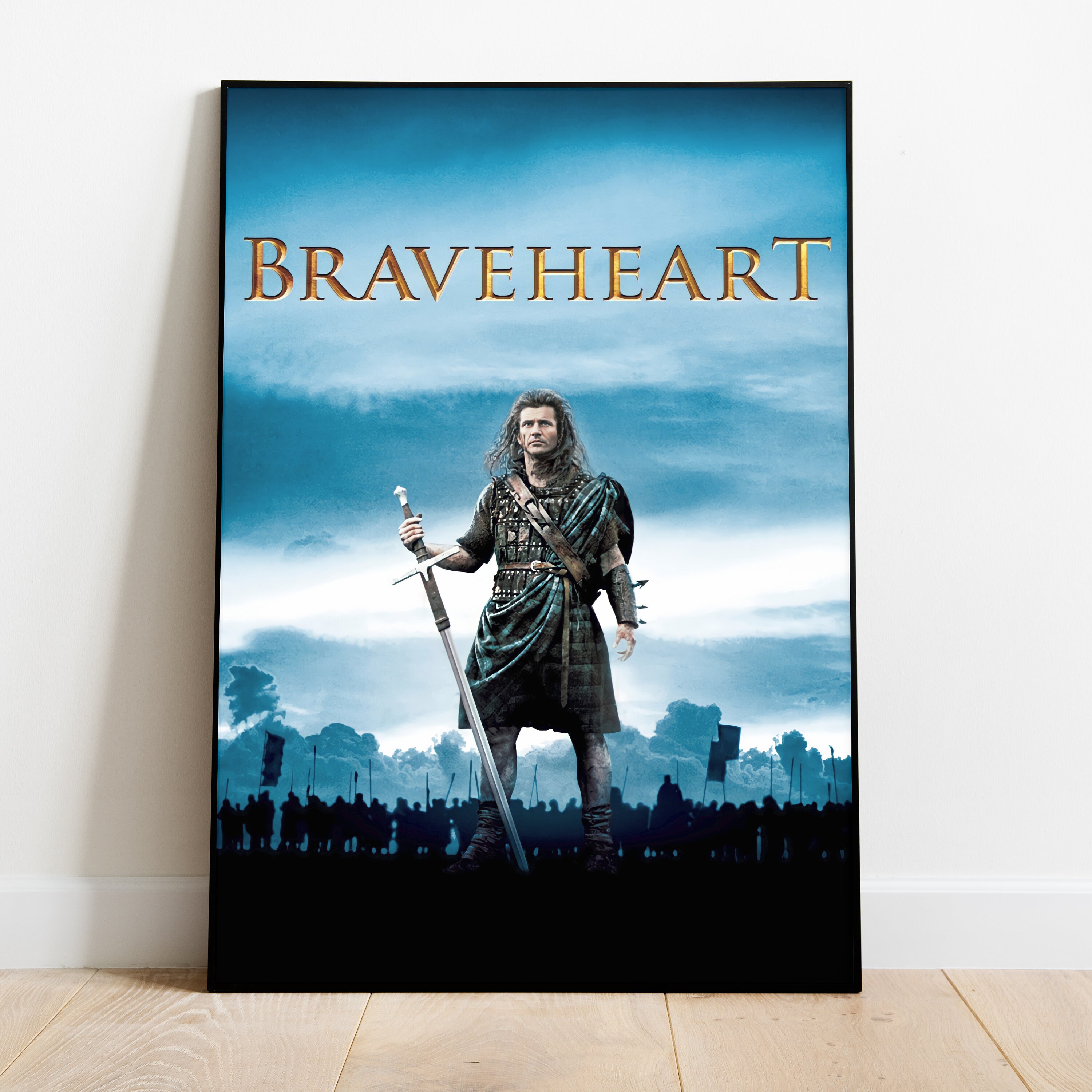 Braveheart Poster, Wall Art & Home Decor, Epic Historical Drama Movie ...