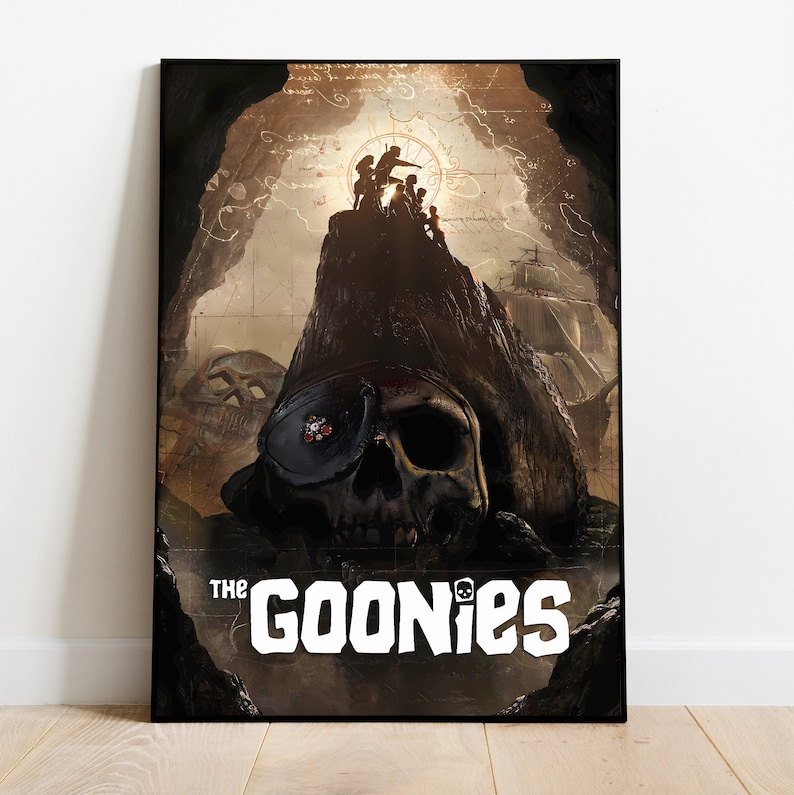 The Goonies Poster, Wall Art & Home Decor, Adventure Comedy Movie ...