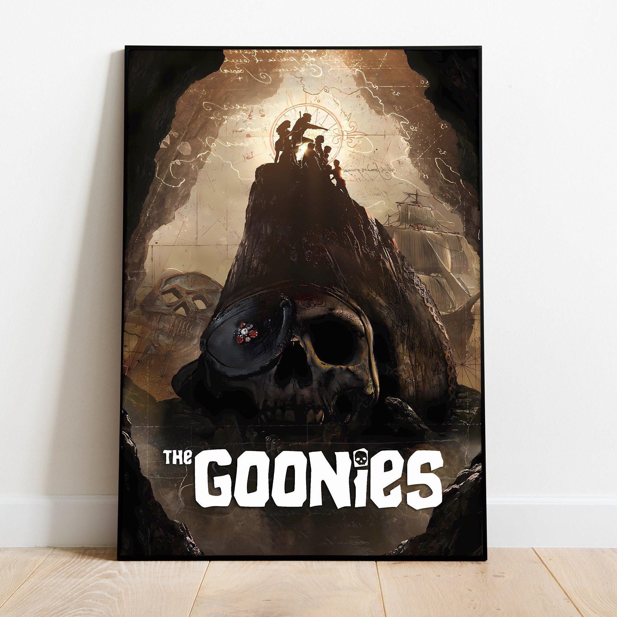 The Goonies Poster, Wall Art & Home Decor, Adventure Comedy Movie ...