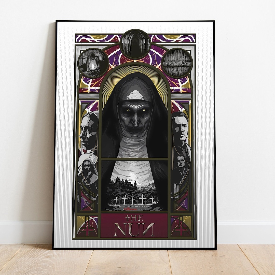 The Nun Poster, Wall Art & Home Decor, Horror Movie Poster Gift - Etsy ...