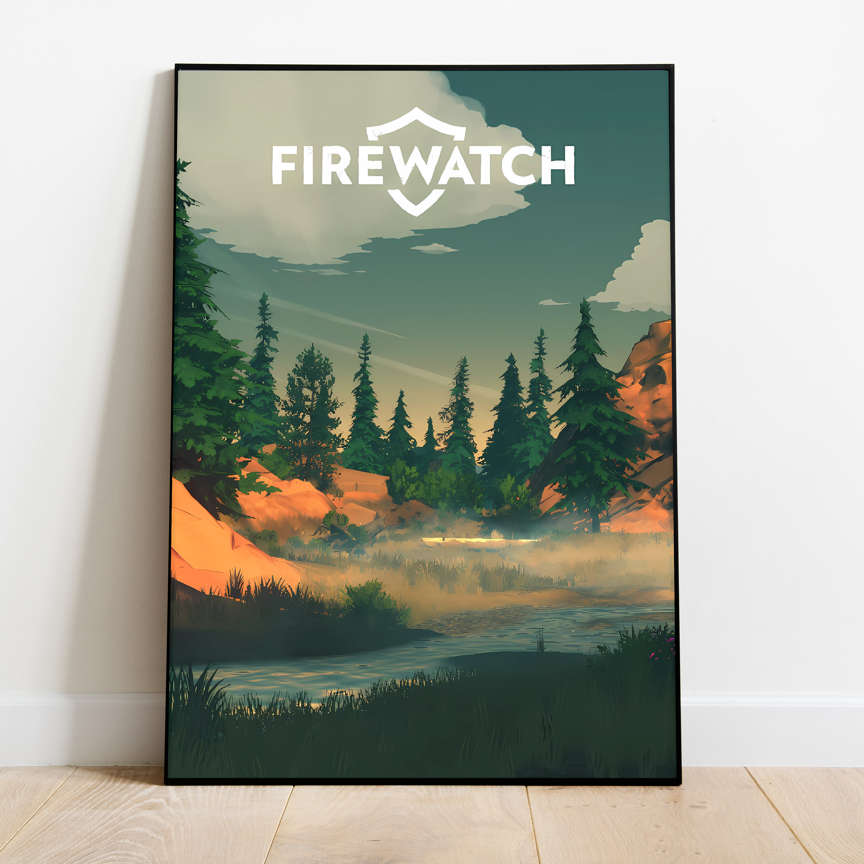 Firewatch Poster, Wall Art & Home Decor, Adventure Mystery Video Game ...