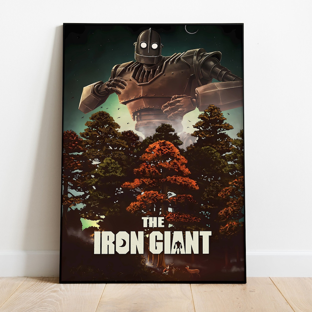 The Iron Giant Poster, Wall Art & Home Decor, Animated Sci-fi Movie ...