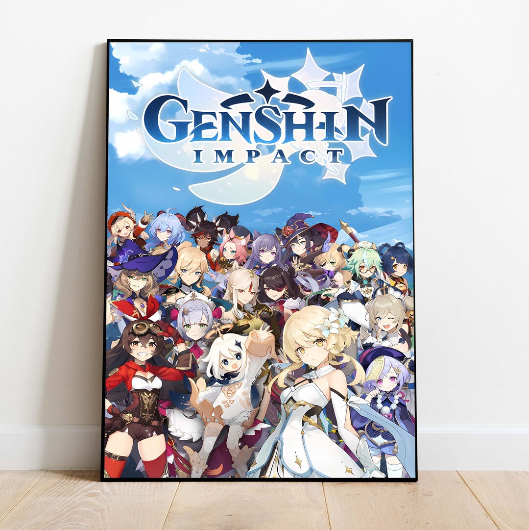 Genshin Impact Poster, Wall Art & Home Decor, Open-world Action RPG ...