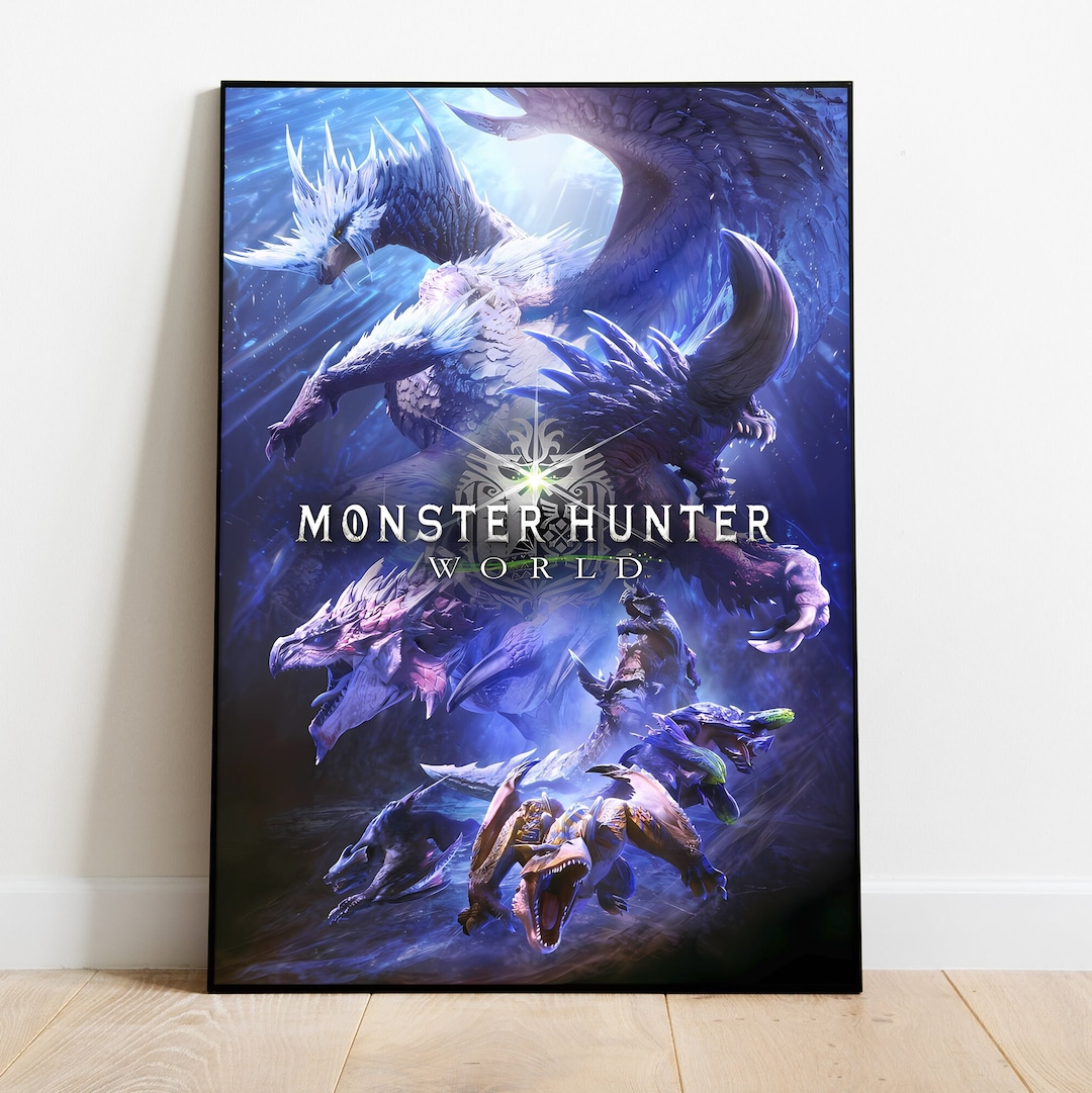 Monster Hunter World Poster, Wall Art & Home Decor, Action RPG Video ...