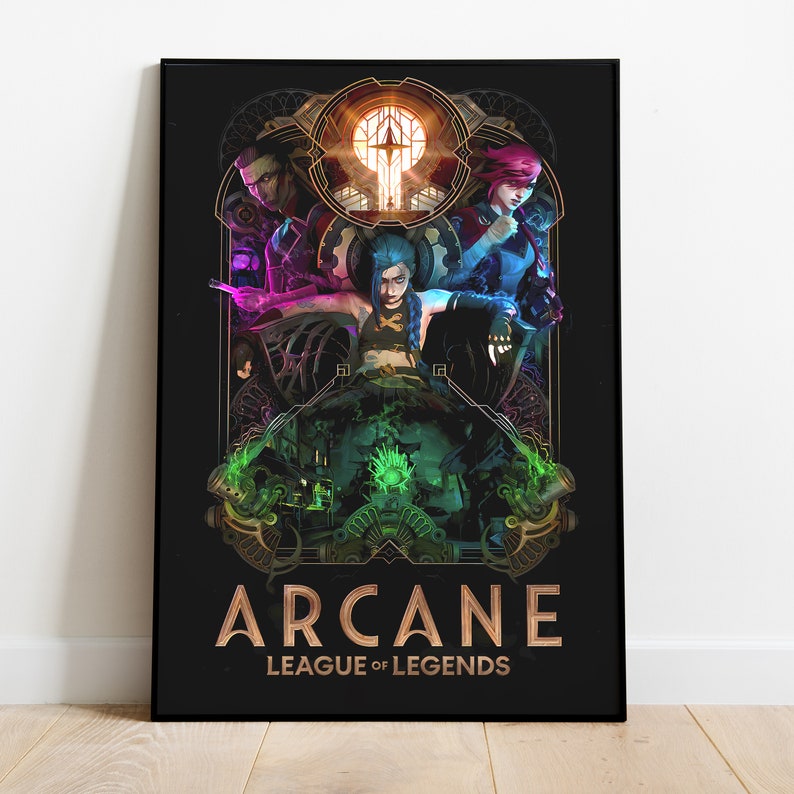Arcane Poster, Wall Art & Home Decor, Animated Series Poster Gift - Etsy