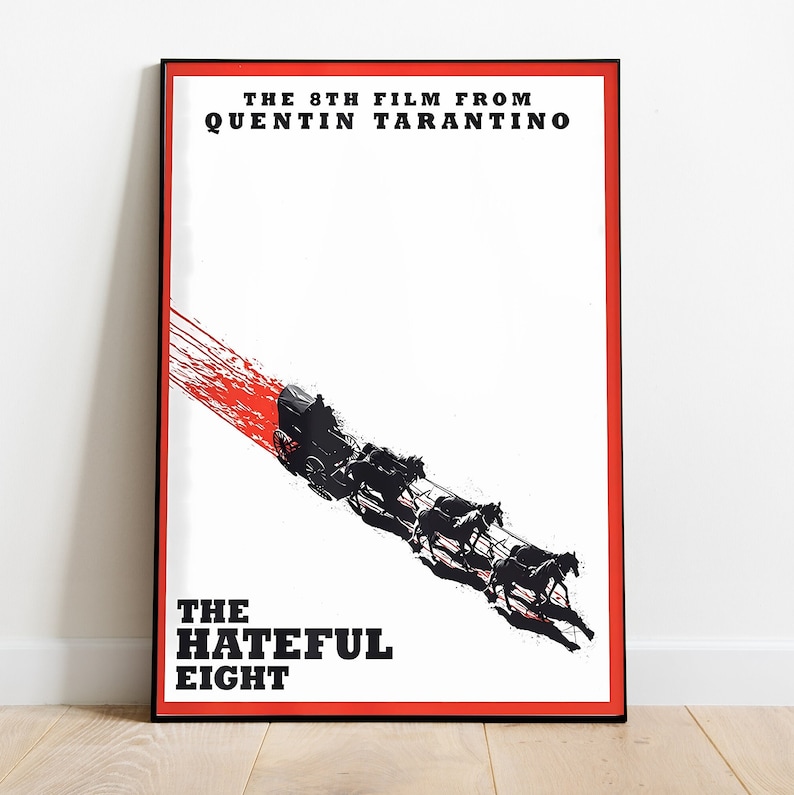 The Hateful Eight Poster, Wall Art & Home Decor, Western Mystery Movie ...