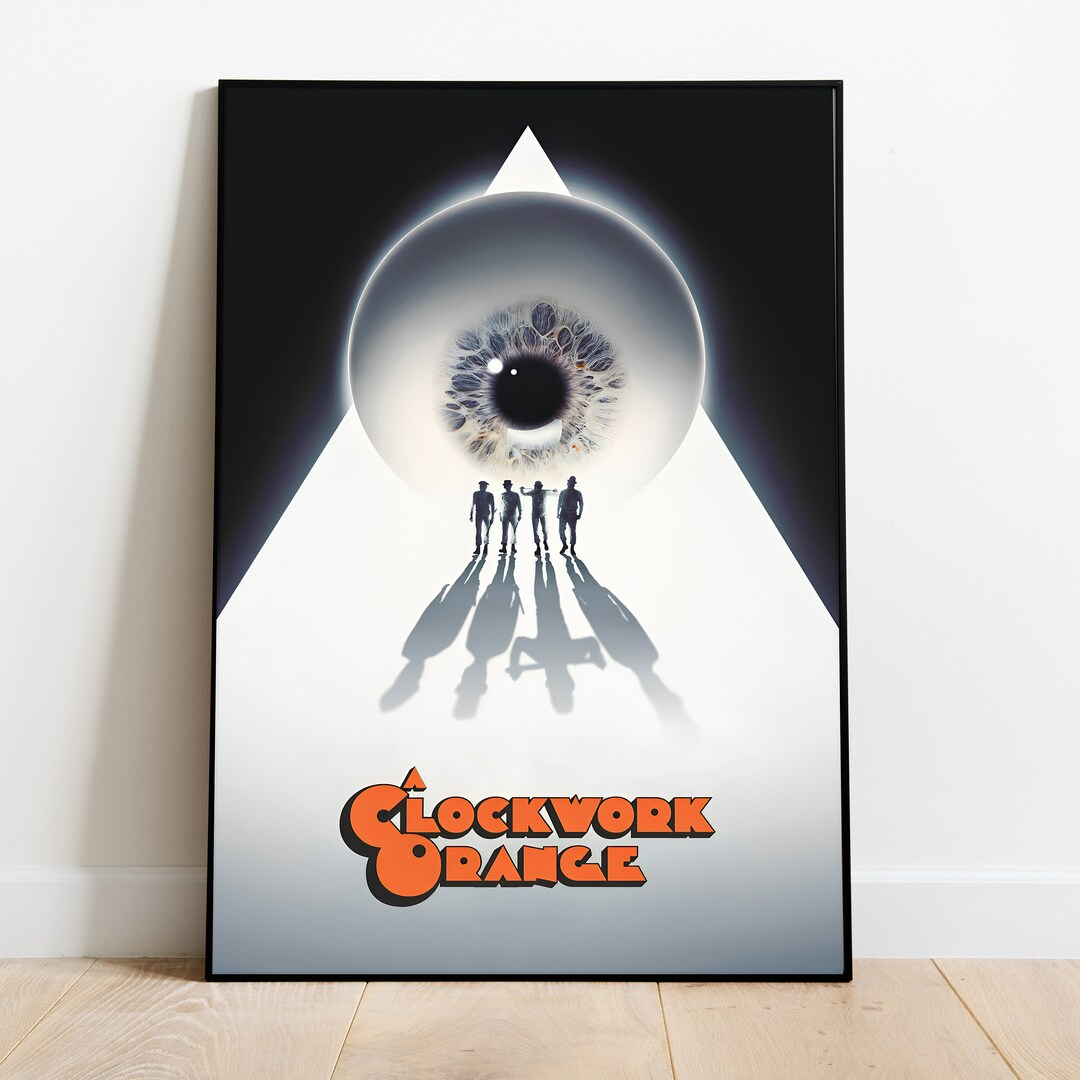 Clockwork Orange Poster, Wall Art & Home Decor, Dystopian Crime Film ...