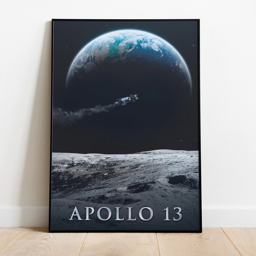 Apollo 13 Poster, Wall Art & Home Decor, Space Exploration Movie Poster ...