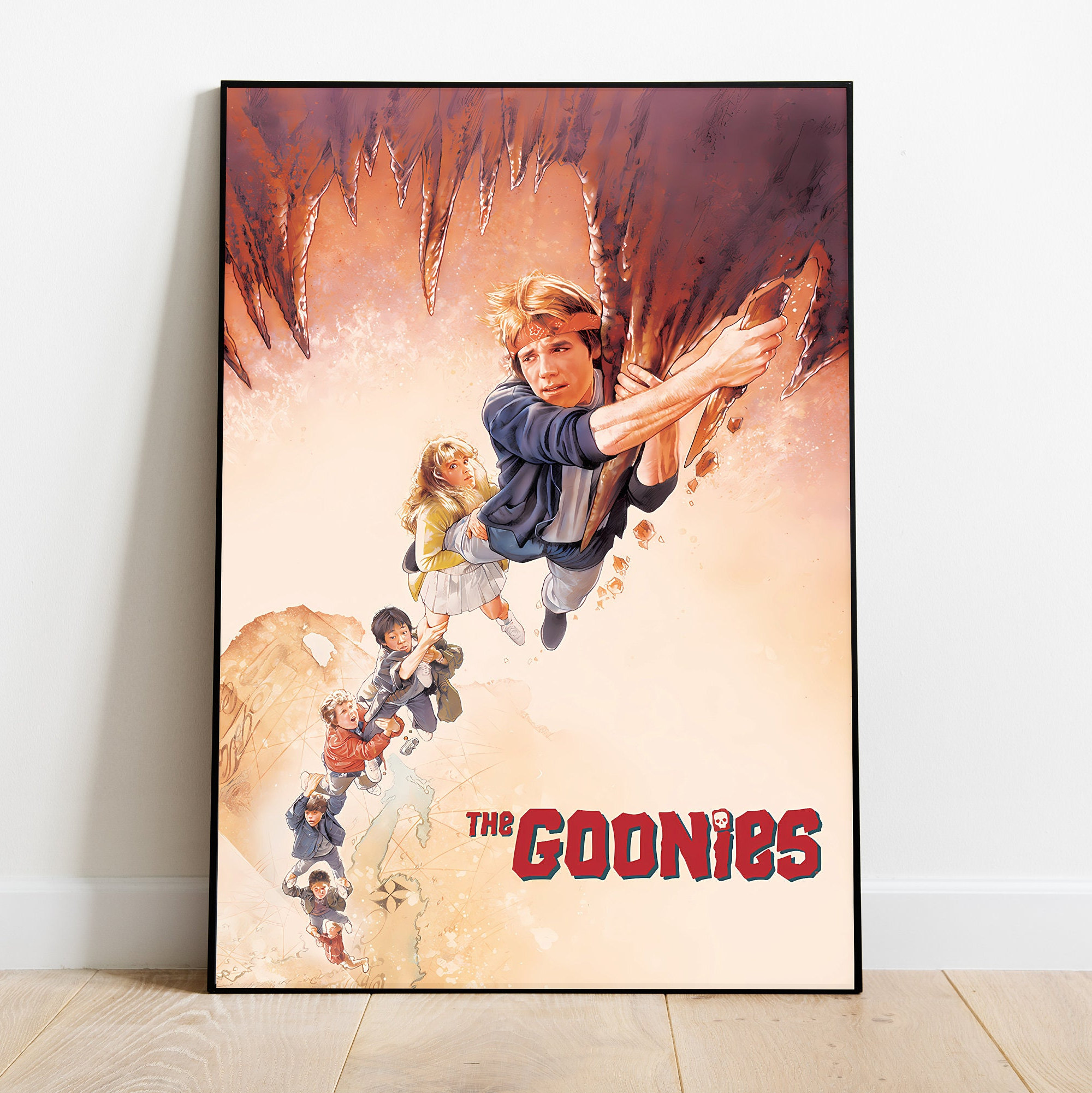 The Goonies Poster, Wall Art & Home Decor, Adventure Comedy Movie ...