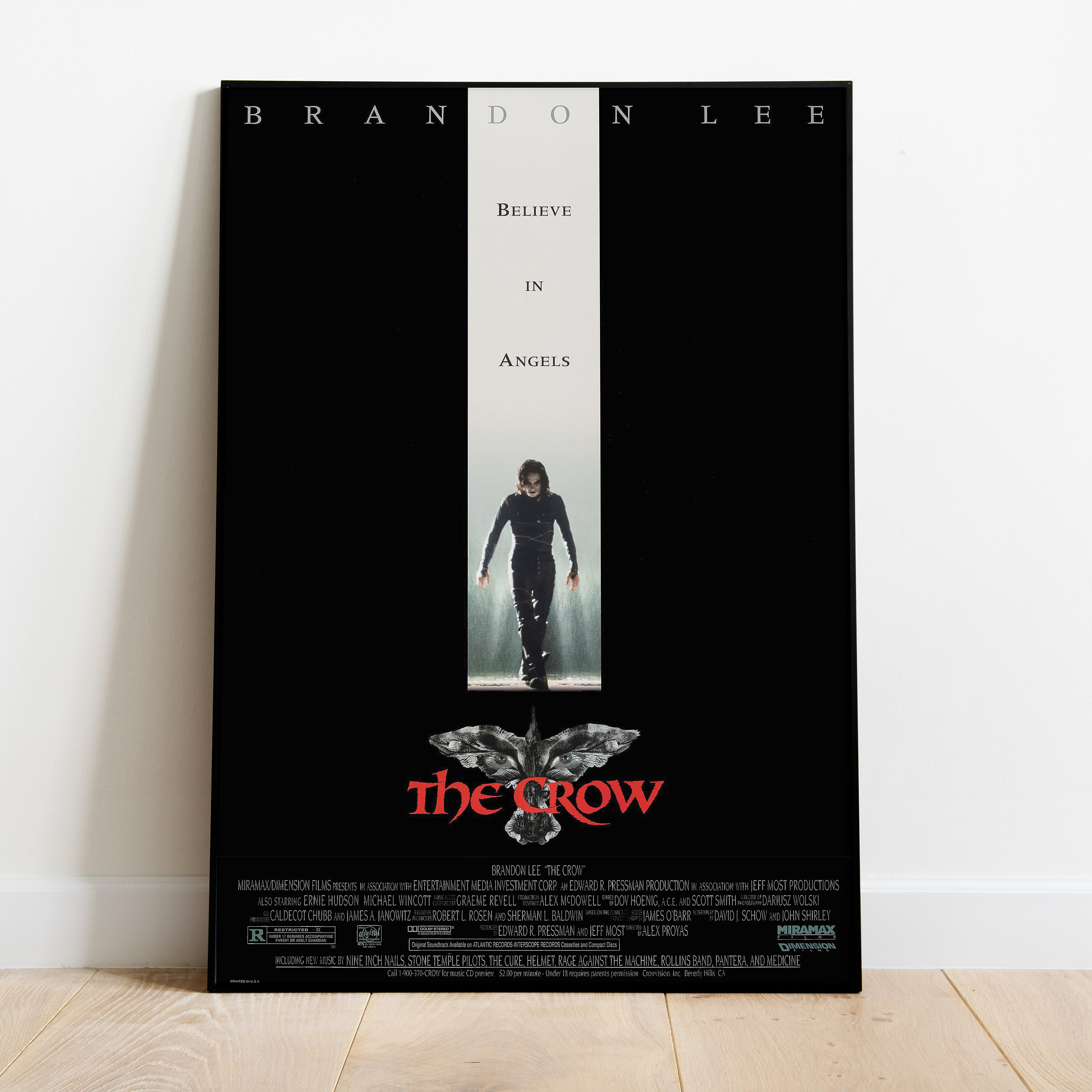 The Crow Poster, Wall Art & Home Decor, Mystery Thriller Movie Poster ...