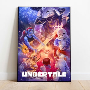 Undertale Poster, Wall Art & Home Decor, Indie RPG Video Game Poster ...