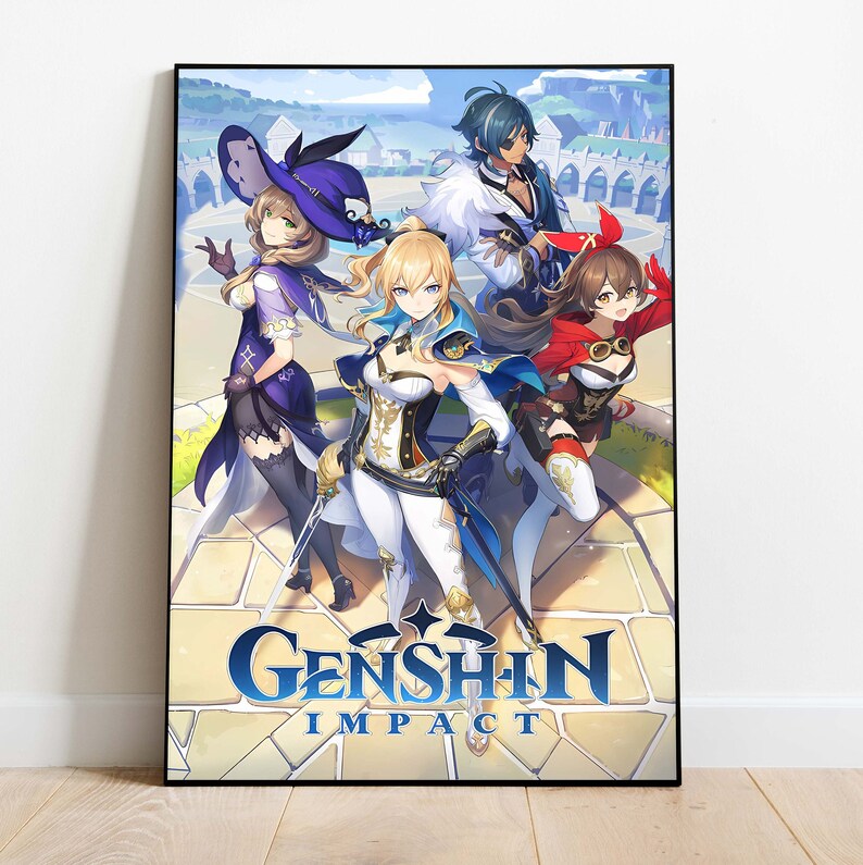 Genshin Impact Poster, Wall Art & Home Decor, Open-world Action RPG ...