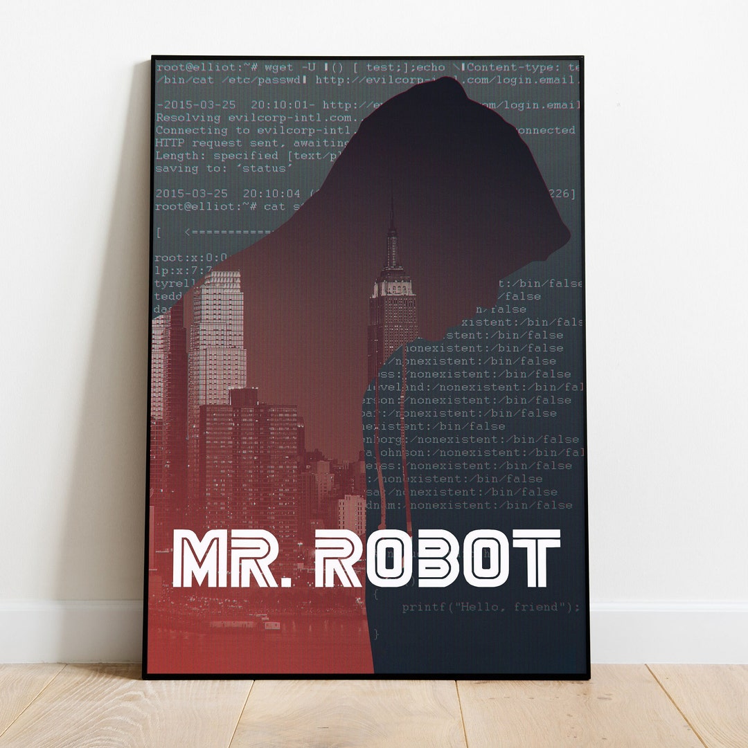 Mr. Robot Poster, Wall Art & Home Decor, Cybersecurity Drama TV Series ...