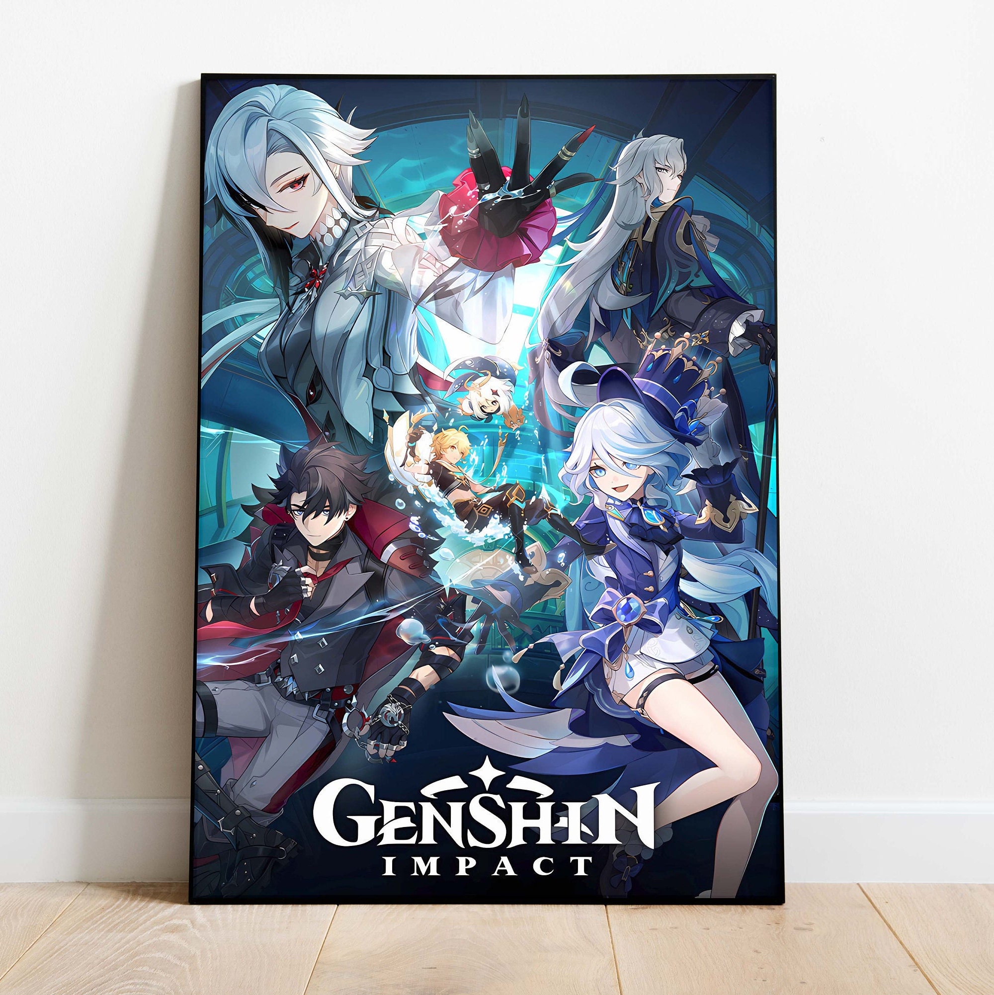 Genshin Impact Poster, Wall Art & Home Decor, Open-world Action RPG ...