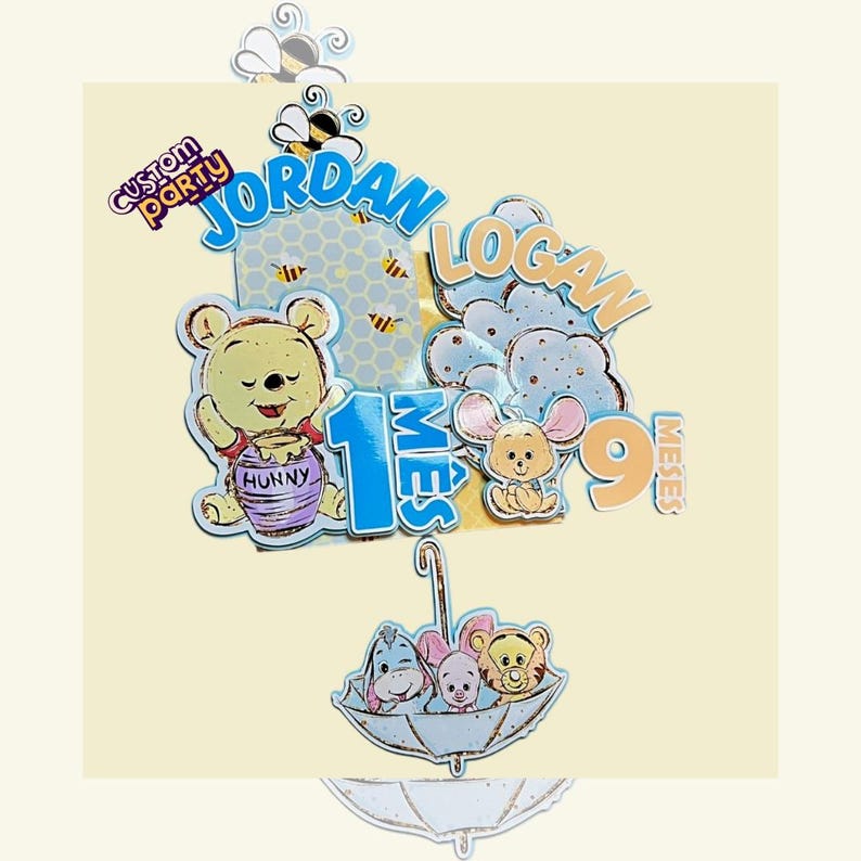 Winnie the Pooh Cake Topper - Etsy