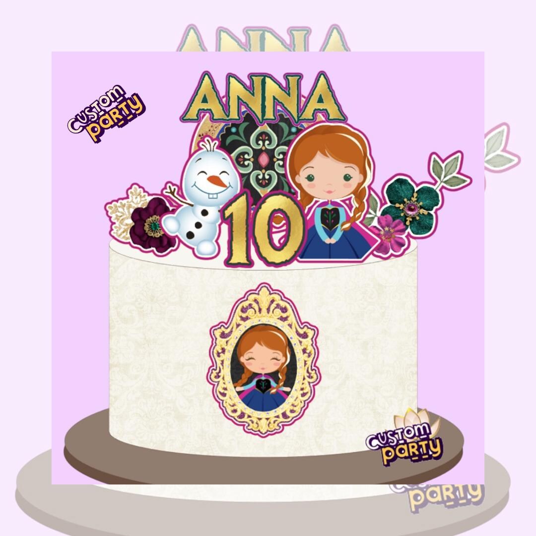 Frozen Anna Birthday Cake Topper - Etsy