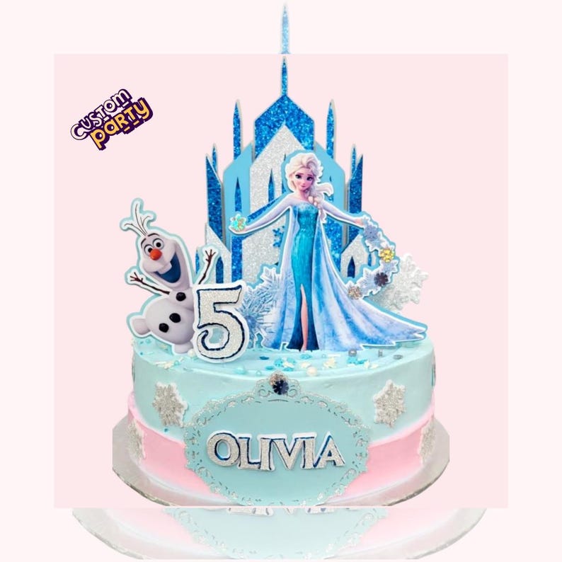 Frozen Cake Topper - Elsa - Etsy