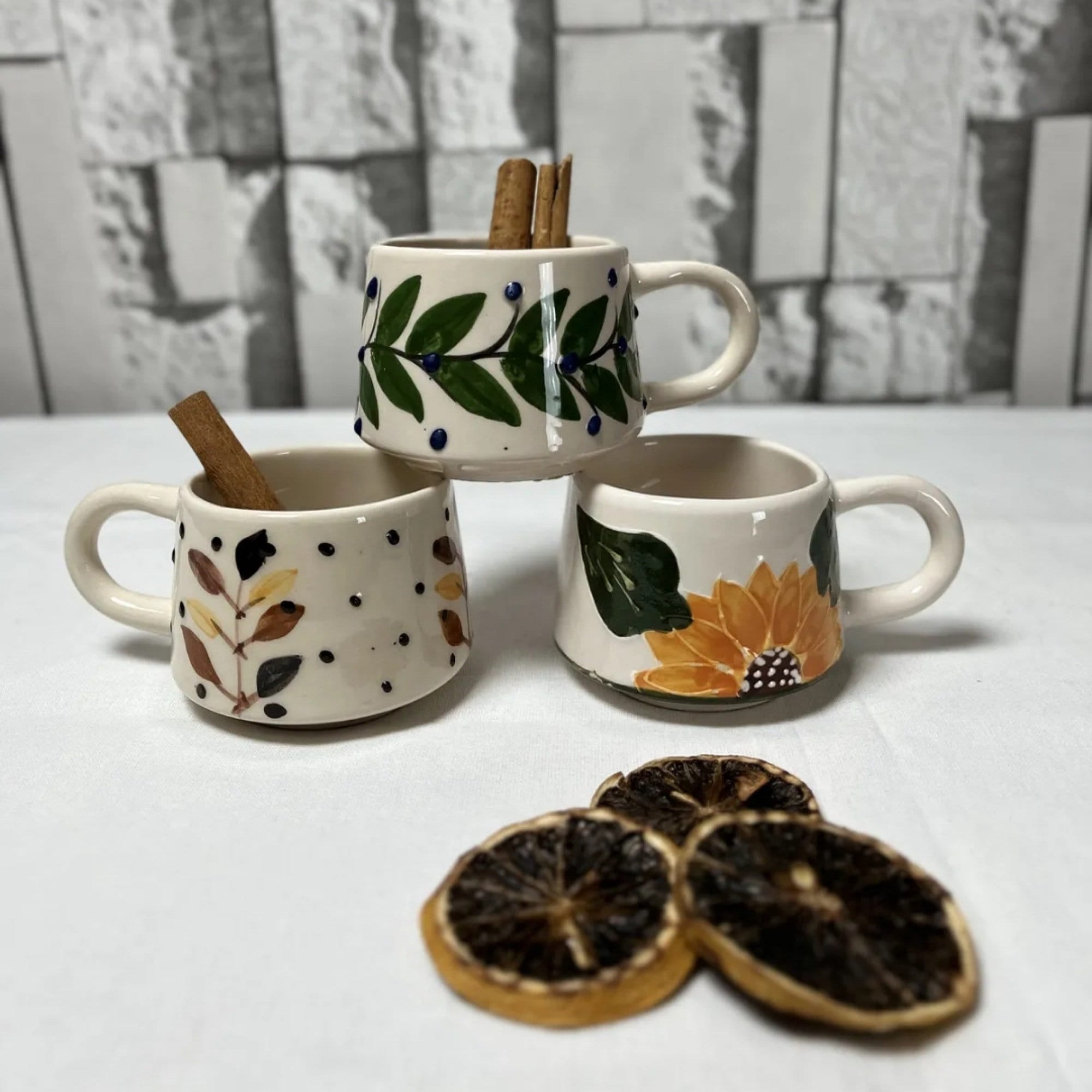 Set of 2 and Set of 3 Handmade Ceramic Coffee Cup, Ceramic Mug, Coffee ...