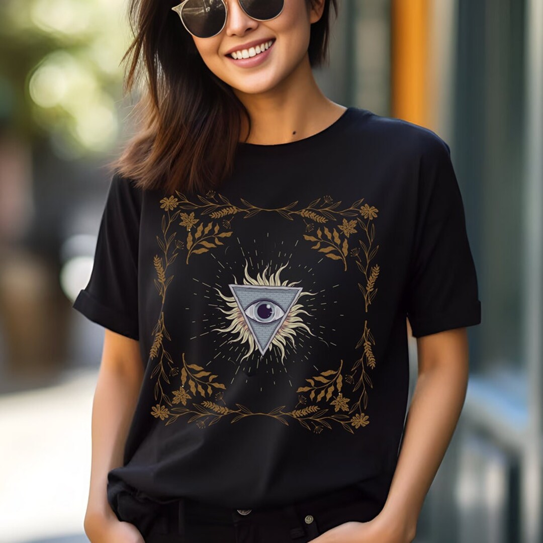 Eye Pyramid Tshirt | Floating Body Meditation Graphic Tee Shirt ...