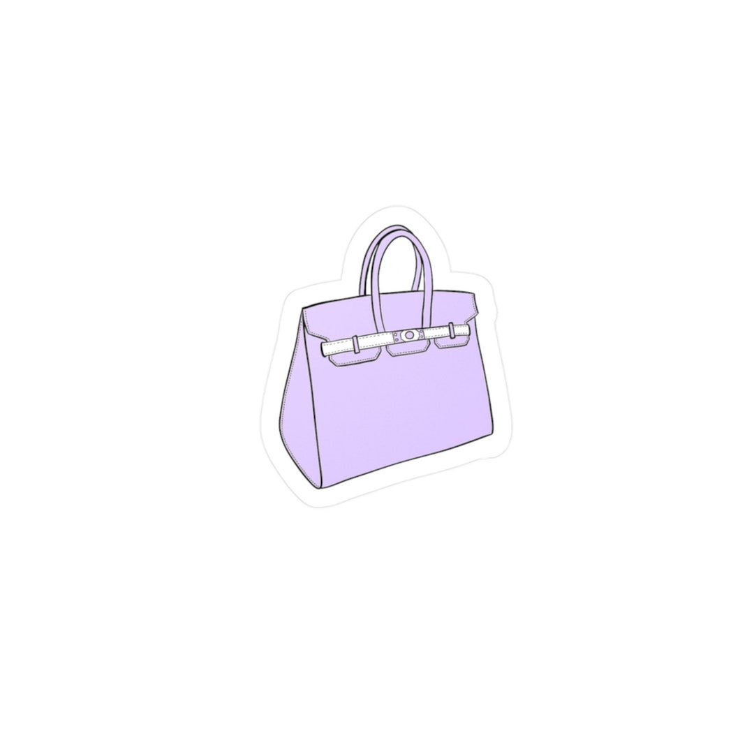 Classic Purple Purse Vinyl Decal Sticker - Etsy