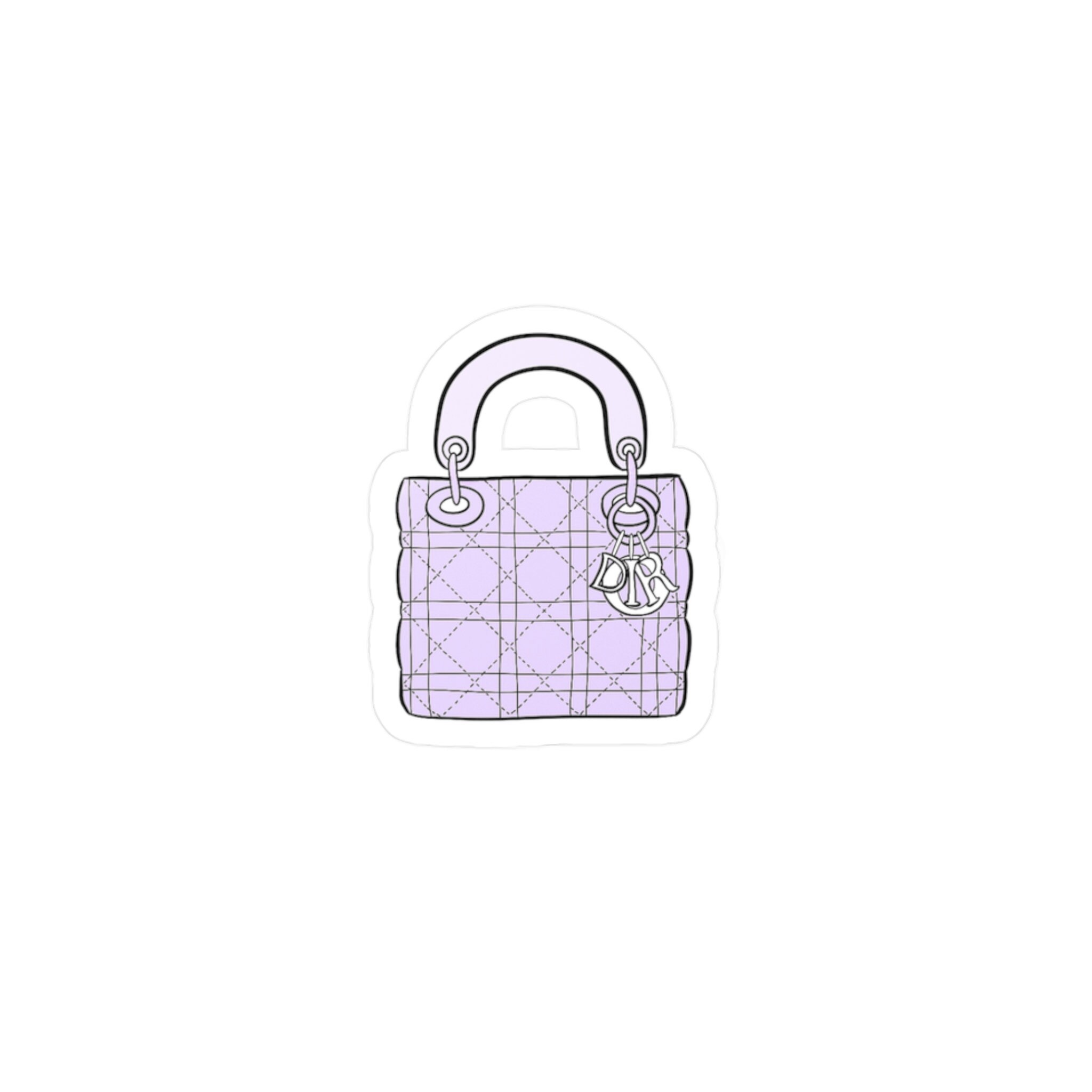 Lavender Square Purse Vinyl Decal Sticker - Etsy