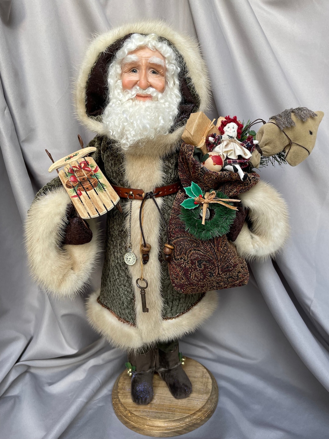 Santa OOAK Original Father Christmas Nonnas Santa Handmade Santa - Etsy