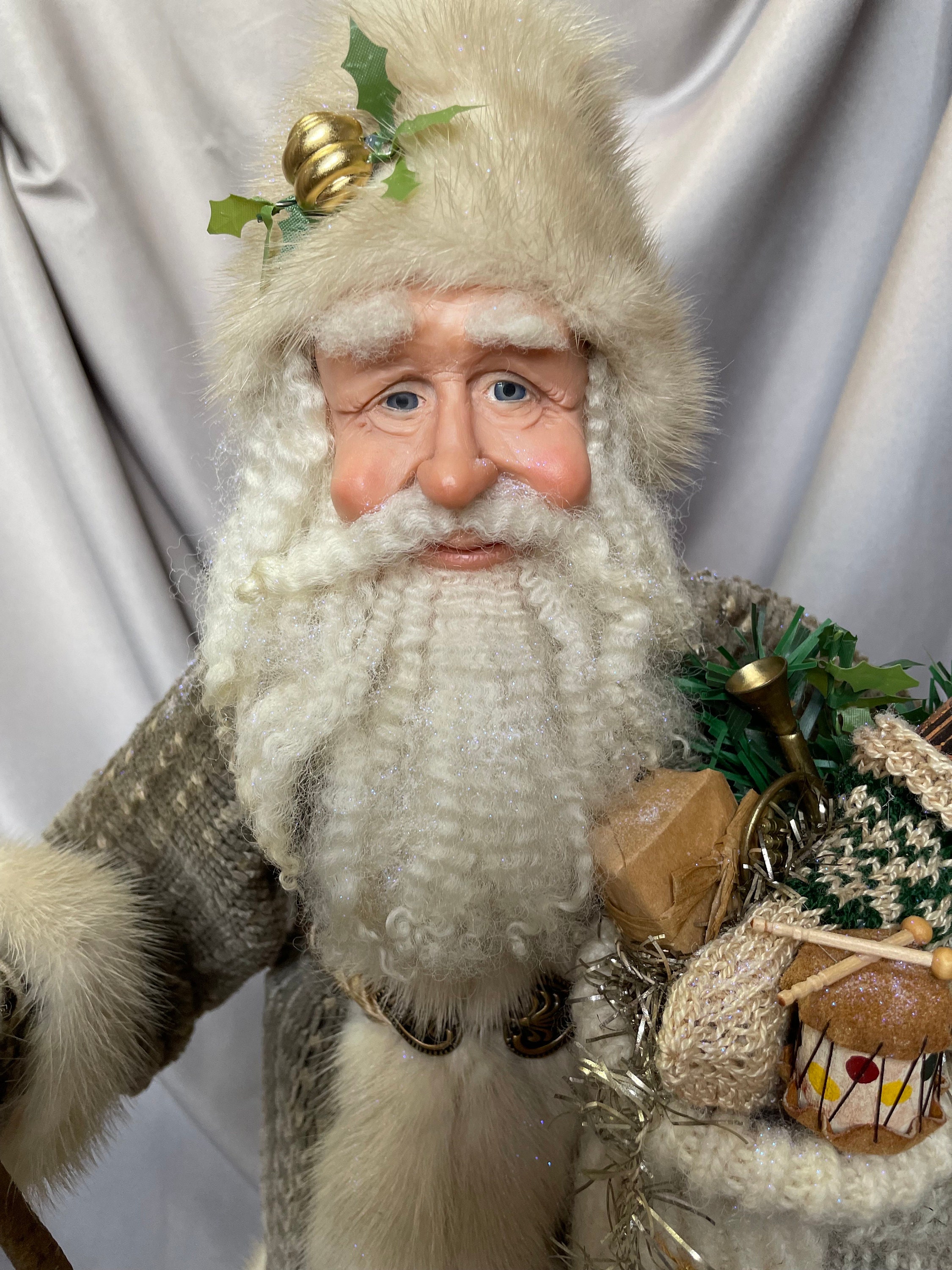 Santa Father Christmas Handmade Santa OOAK Santa Heirloom Santa - Etsy