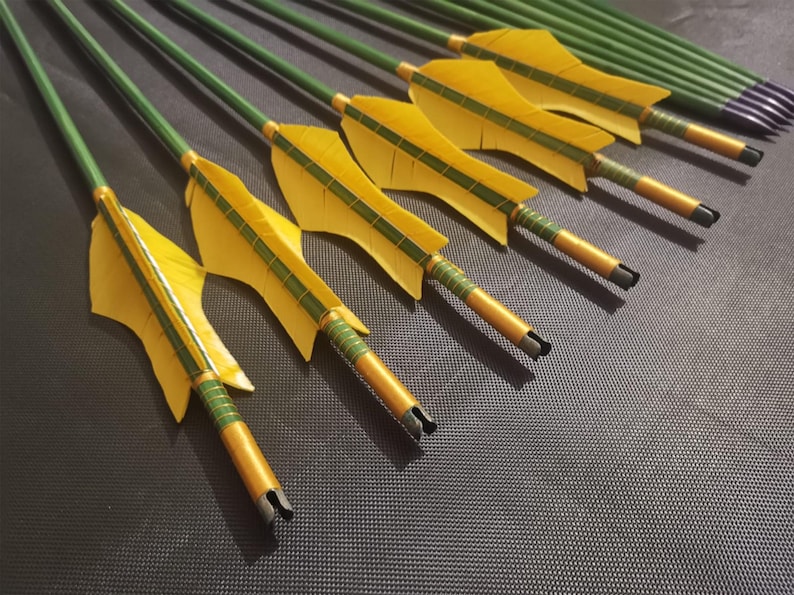 Wooden Elf Archery Arrow, Recurve Bow, Longbow,hunting Gift,green ...