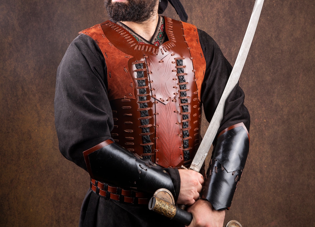 Handcrafted Osman Ghazi Leather Armor Set: Medieval Warrior Costume - Etsy