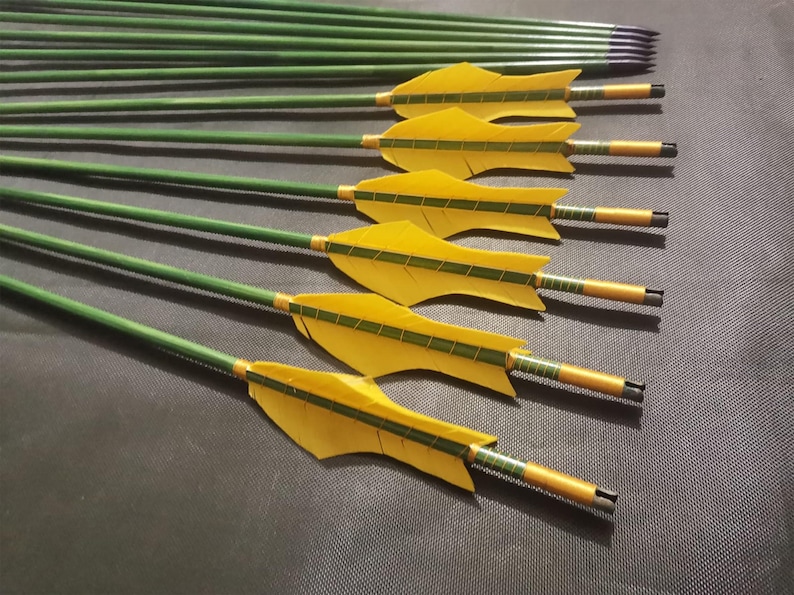 Wooden Elf Archery Arrow, Recurve Bow, Longbow,hunting Gift,green ...