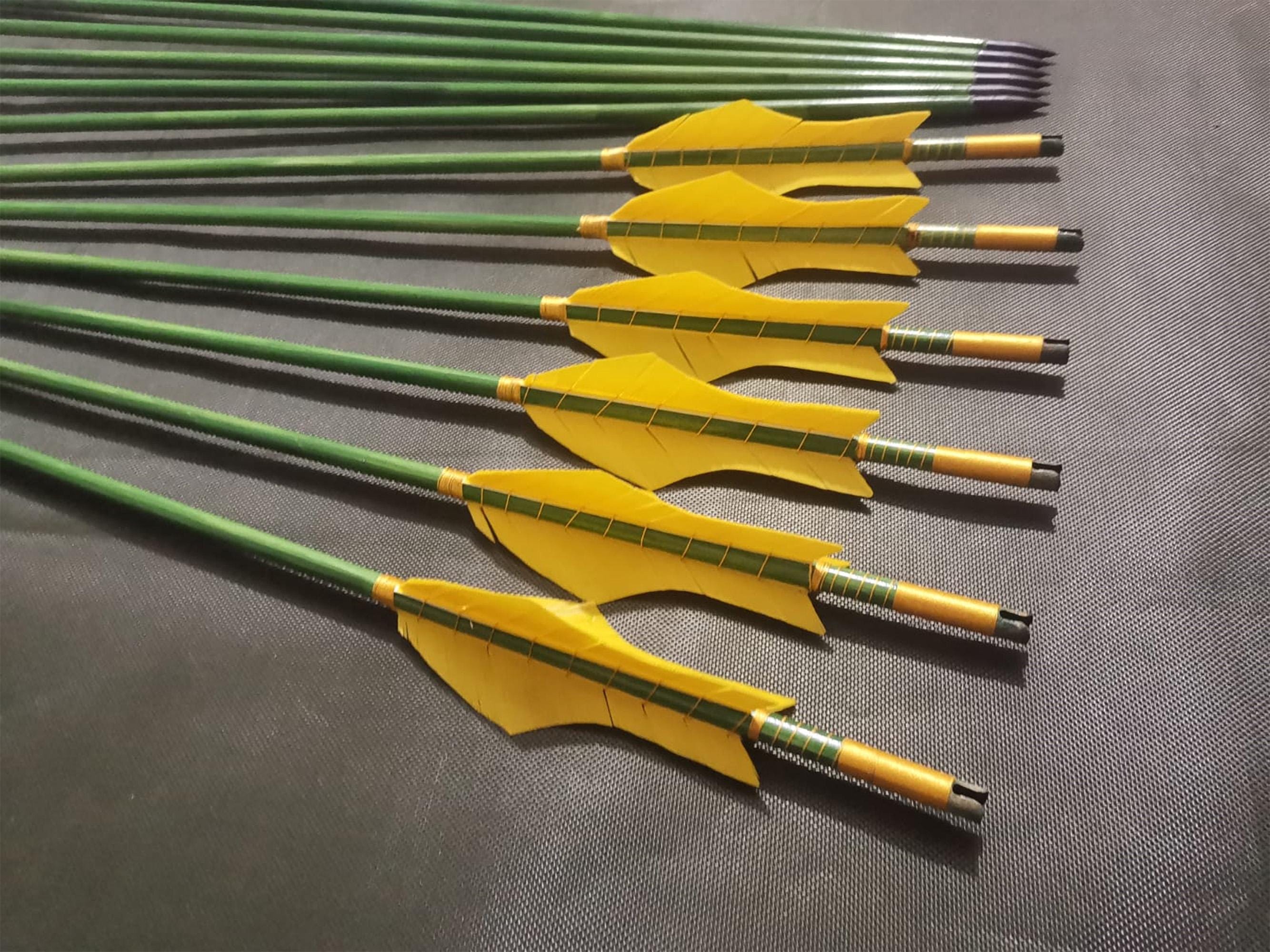 Wooden Elf Archery Arrow, Recurve Bow, Longbow,hunting Gift,green ...