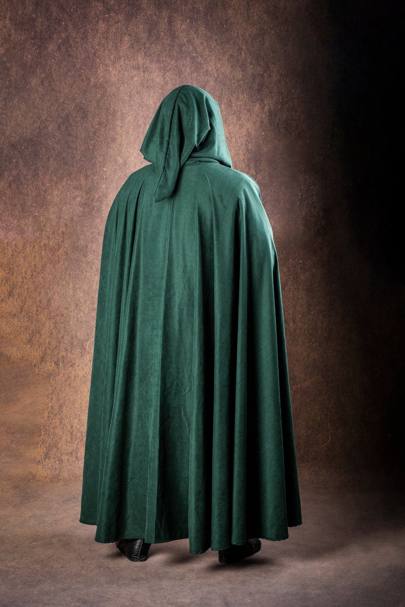 Handcrafted Elven Hooded Cloak: Medieval Forest Costume - Etsy