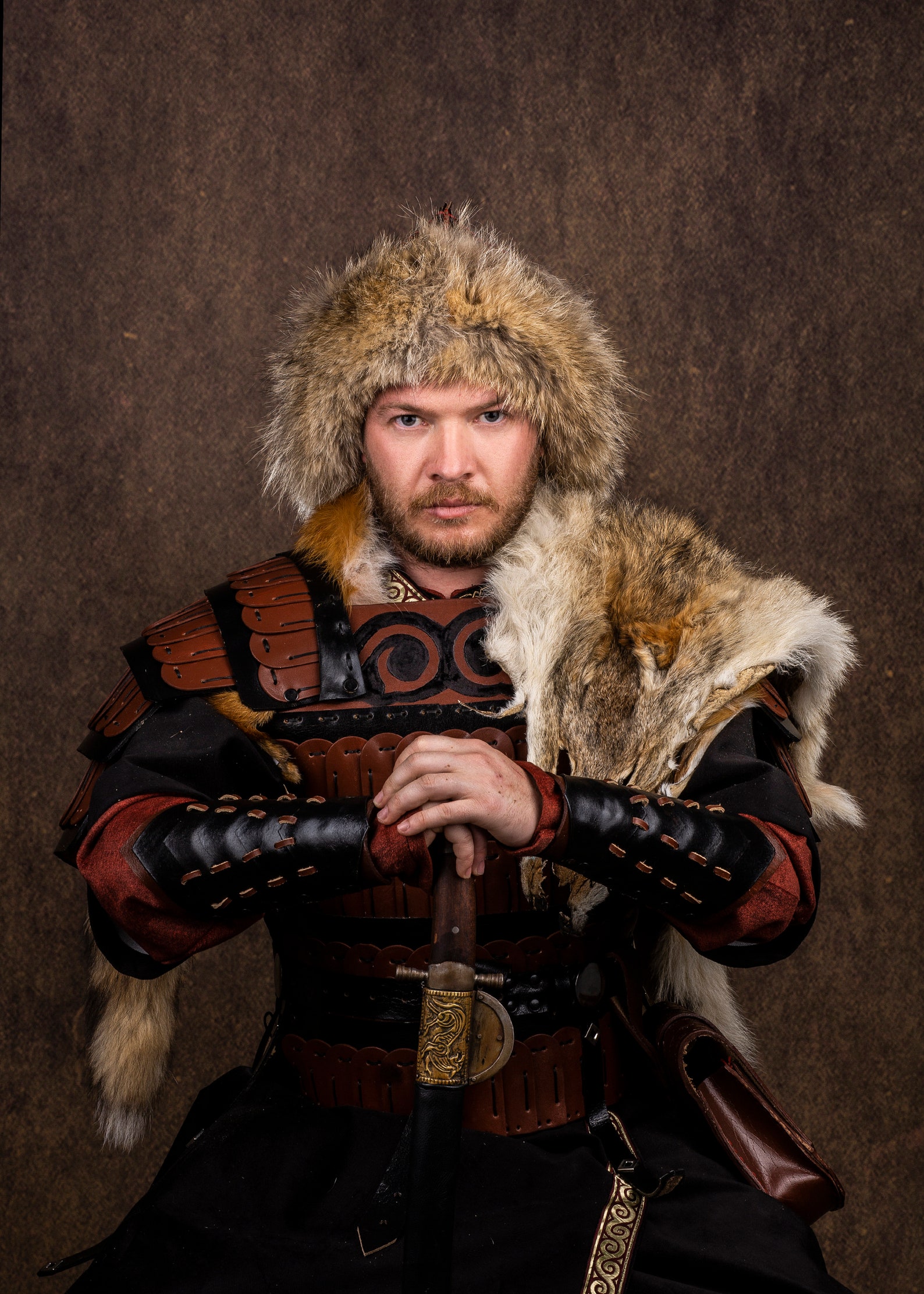 Medieval Leather Lamellar Armor Set: Mongolian Warrior LARP Cosplay - Etsy