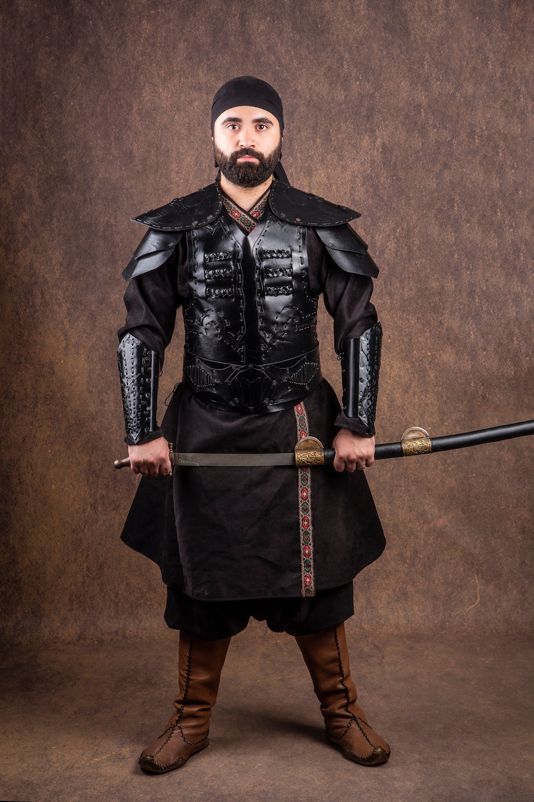 Handcrafted Leather Osman Ghazi Armor Set: Medieval Warrior Costume - Etsy