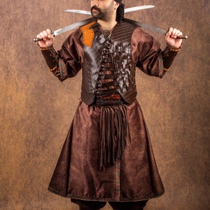 Handcrafted Osman Ghazi Leather Armor Set: Medieval Warrior Larp ...
