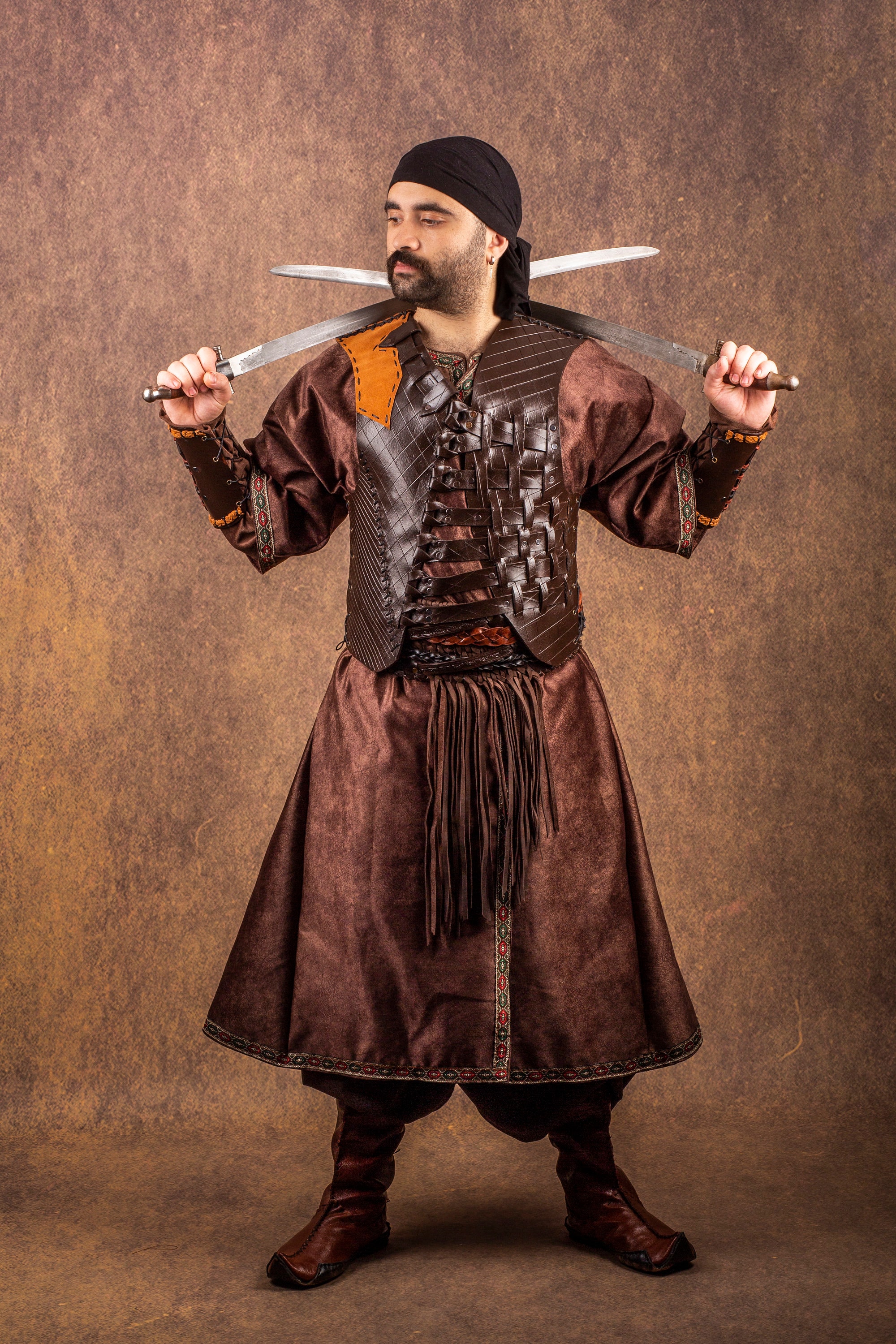 Handcrafted Osman Ghazi Leather Armor Set: Medieval Warrior Larp ...
