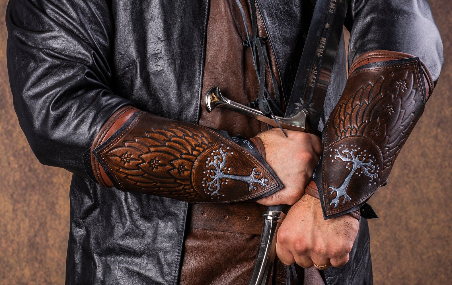 Strider Ranger Costume Armor Set, Medieval Ranger, LARP Cosplay ...