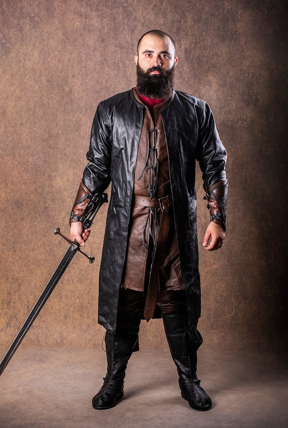 Medieval Ranger Verdant Ranger Set 7 Pieces (Robe, Vambraces,