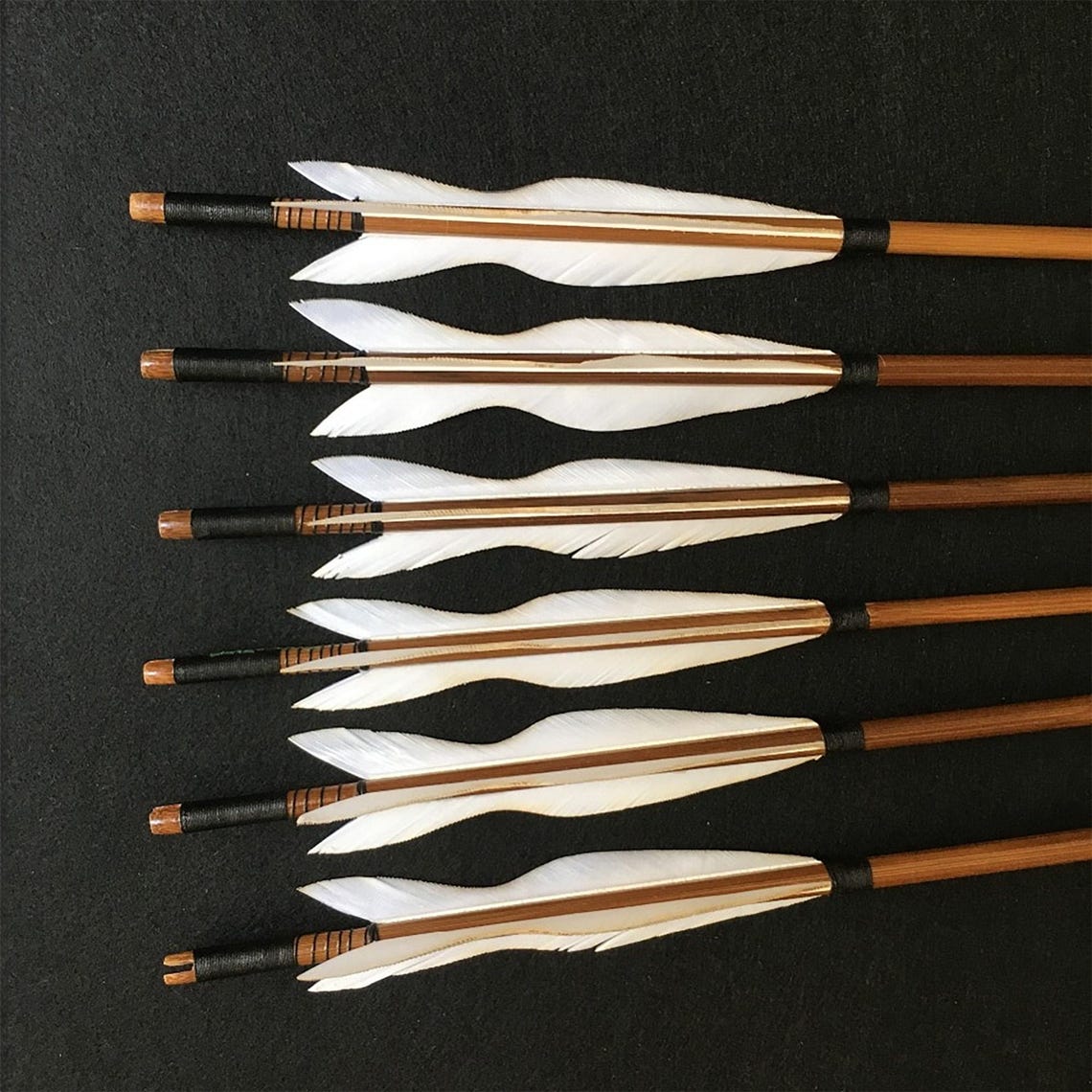 Wooden Archery Arrow: White Turkey Feathers, Elven Cosplay - Etsy