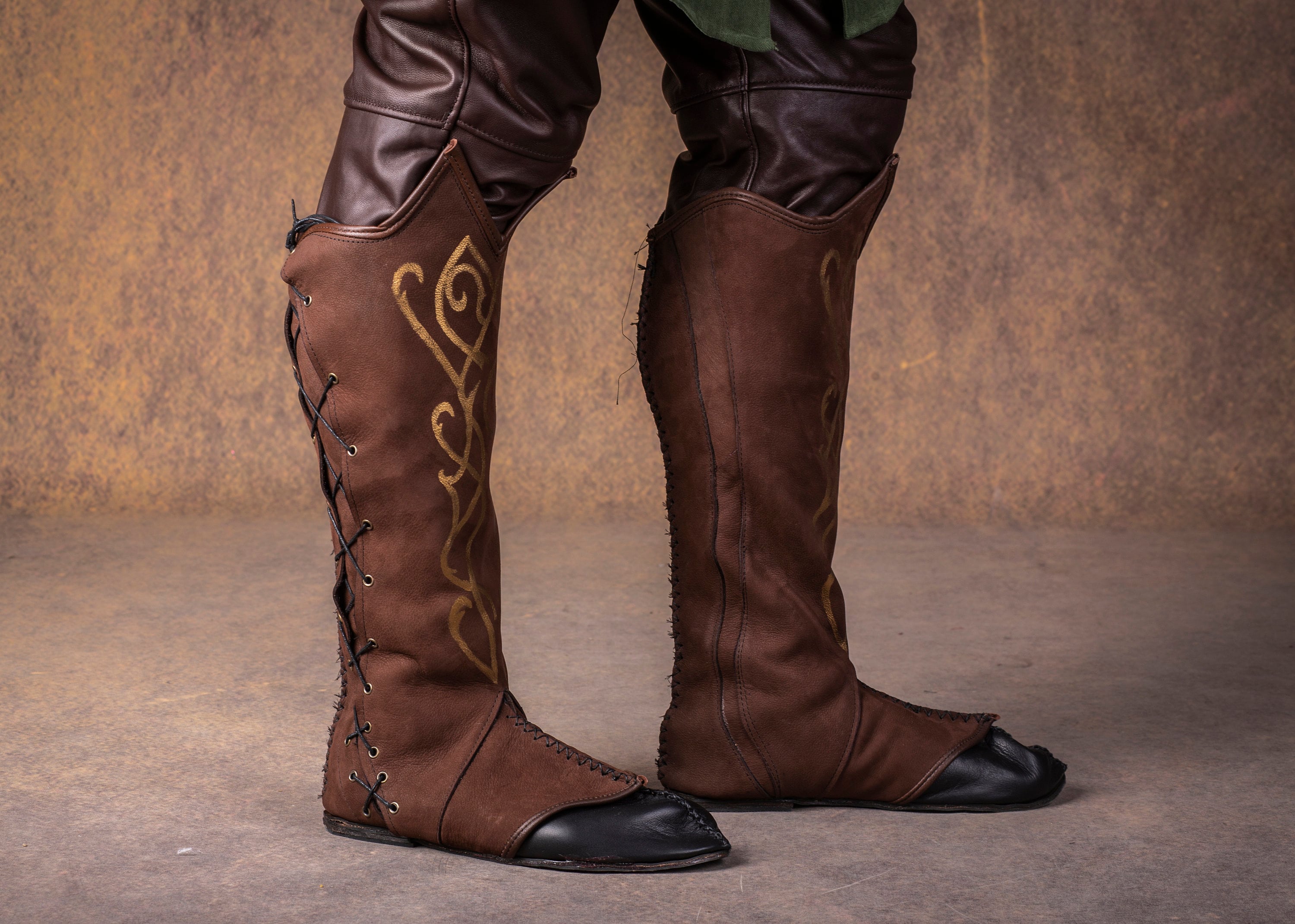 Elven Style Boots, Medieval Forest Elves Shoes,halloween Costume, LARP ...