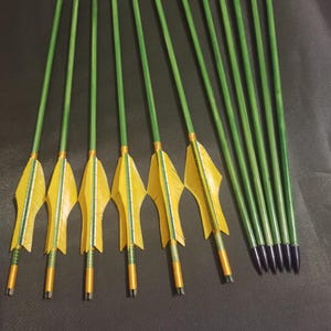Wooden Elf Archery Arrow, Recurve Bow, Longbow,hunting Gift,green ...