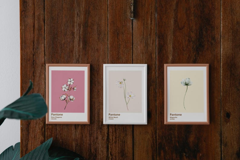 Pantone Color Poster, Modern Pantone Wall Art, Color Palette Prints ...